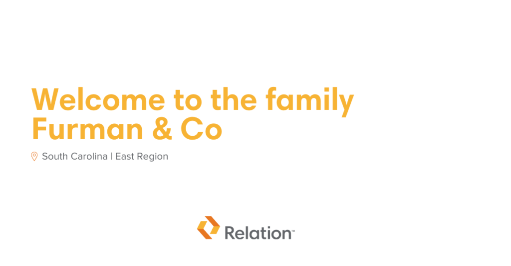Relation Insurance Acquires the Assets of Furman Co. Insurance Agency